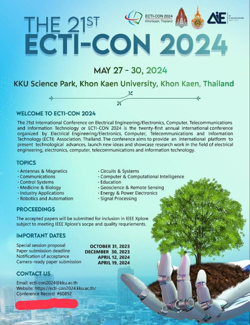 The 21st International Conference on Electrical Engineering/Electronics ...